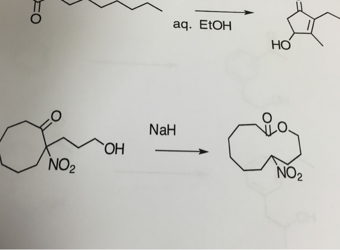 Solved IT aq. EtoHH HO NaH NO2 | Chegg.com