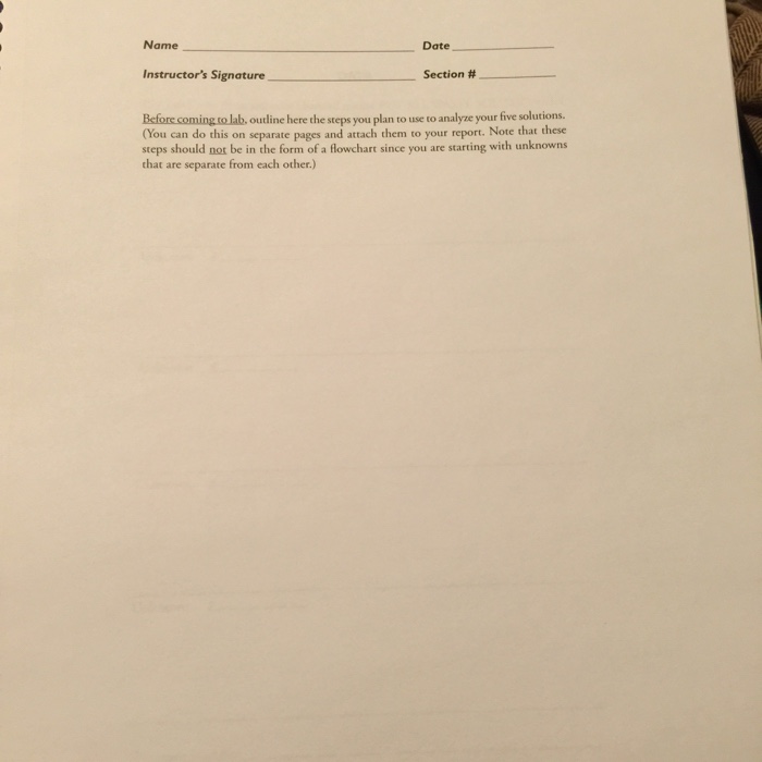 Solved FIVE SOLUTION ANALYSIS learn to Wnte edced een far | Chegg.com