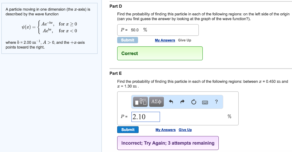 Solved A particle moving in one dimension (the z-axis) is | Chegg.com