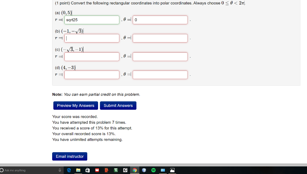 Solved Convert the following rectangular coordinates into | Chegg.com