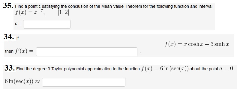 Solved Find a point c satisfying the conclusion of the Mean | Chegg.com