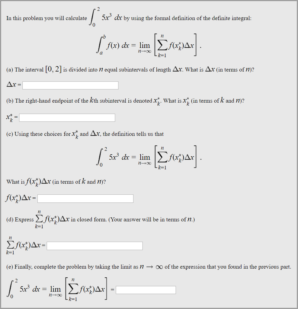 Solved In this problem you will calculate /5r3 da by using | Chegg.com
