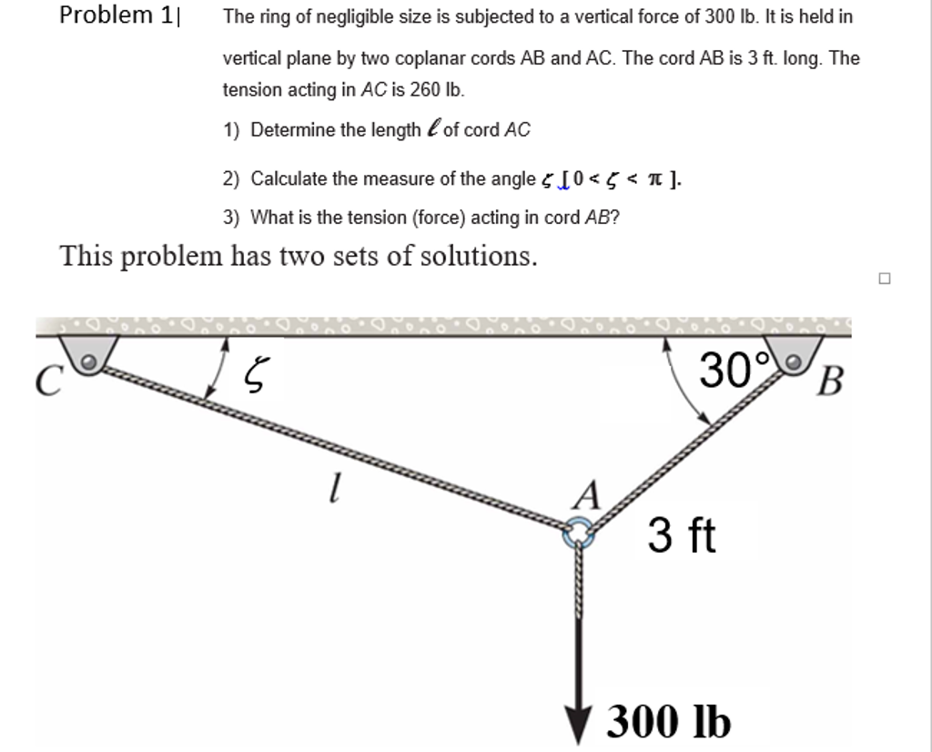 Solved "Solve by resolving the forces in x & y direction and | Chegg.com