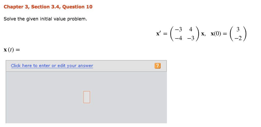 Solved Chapter 3 Section 3 4 Question 10 Solve The Given
