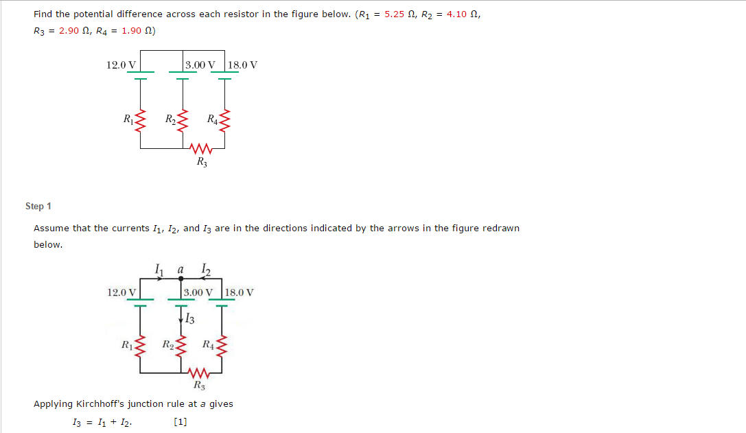 Solved Find the potential difference across each resistor in | Chegg.com