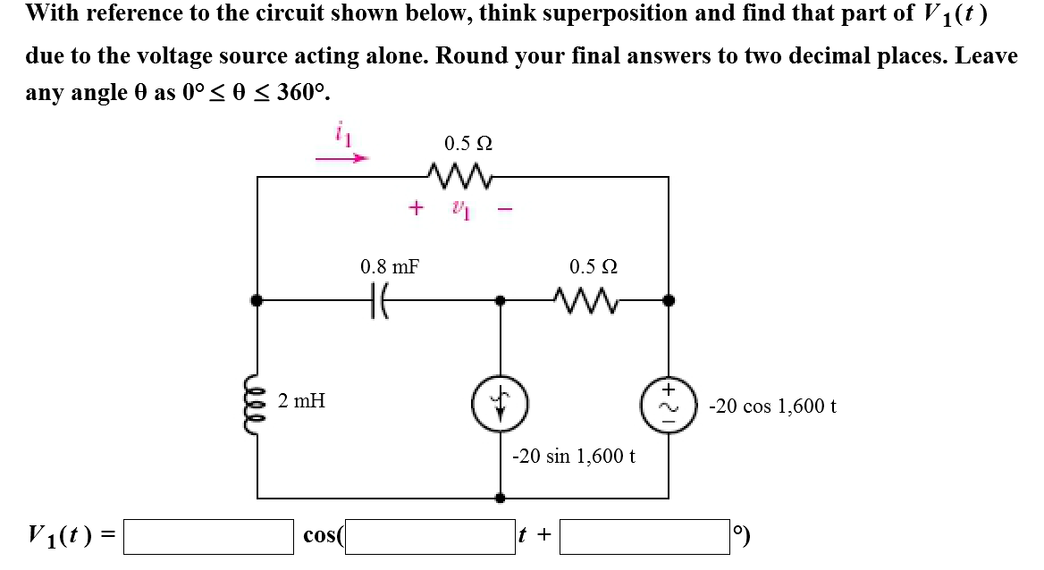 Solved With reference to the circuit shown below, think | Chegg.com