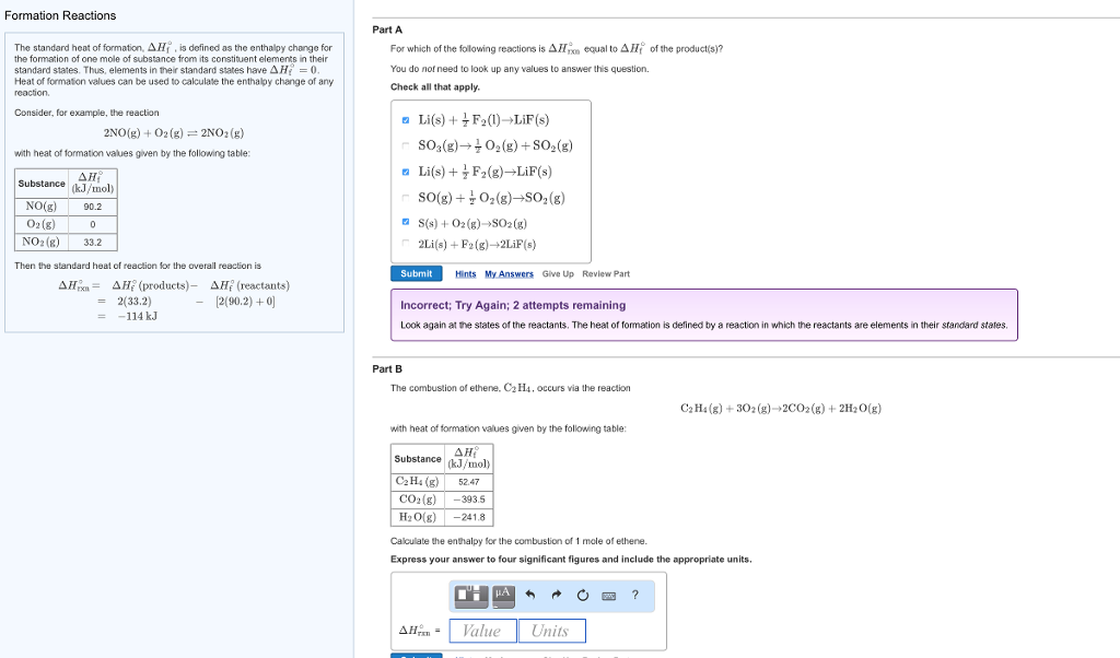 Solved The standard hoot of formation. Delta H^o_f, is | Chegg.com