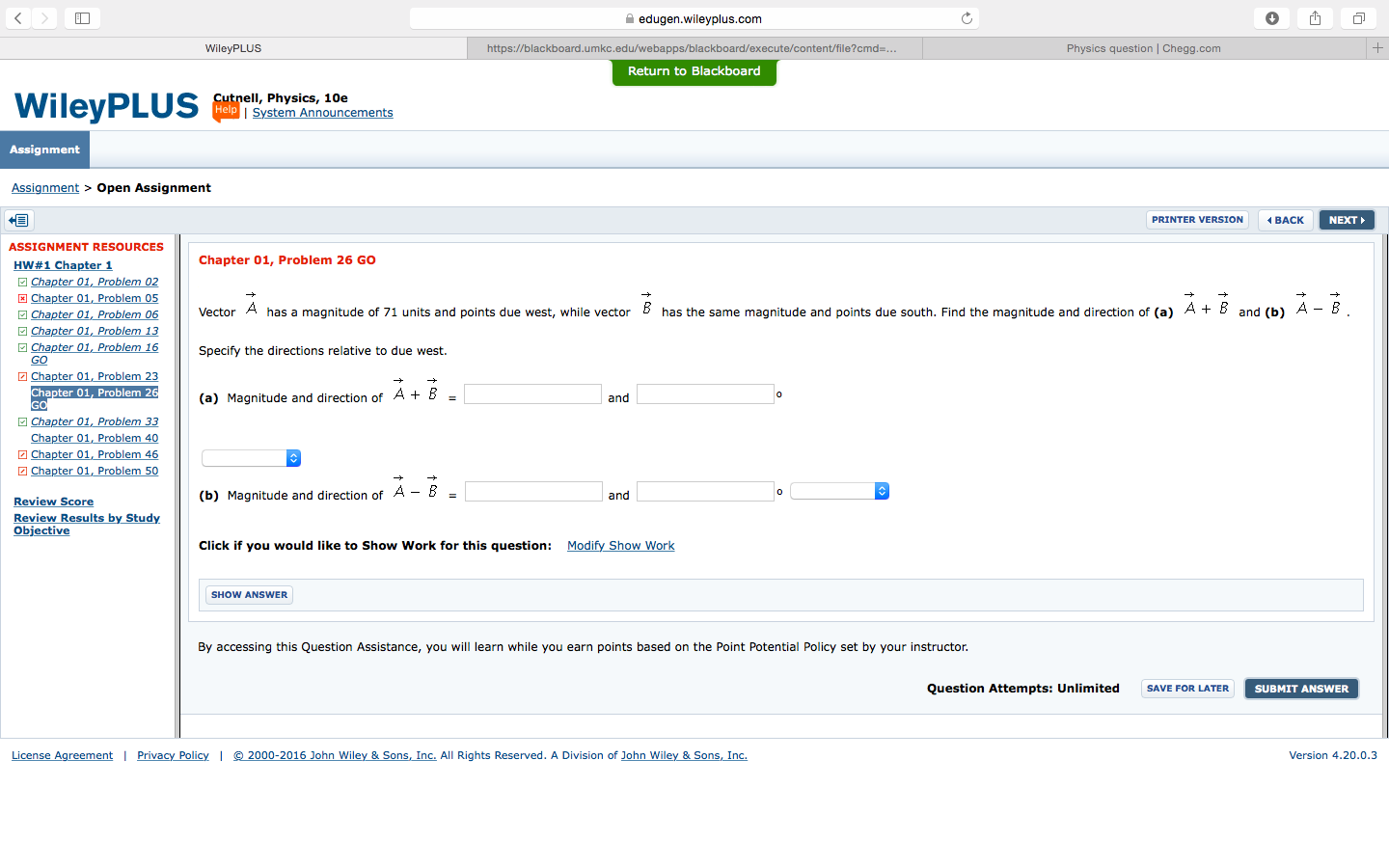 Solved Vector Vector A has a magnitude of 71 units and | Chegg.com