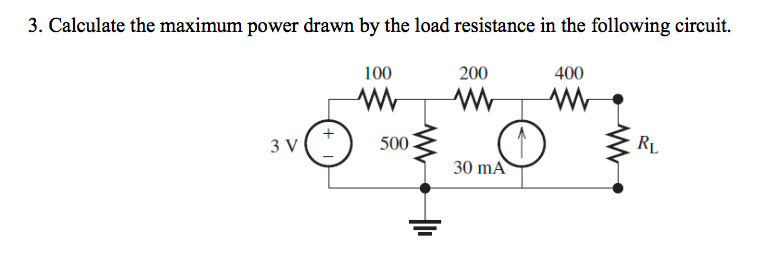 Solved Calculate the maximum power drawn by the load | Chegg.com