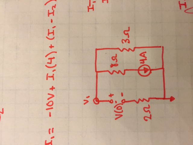 Solved Use Mesh Current Analysis to find V1. I_1 = -10V + | Chegg.com
