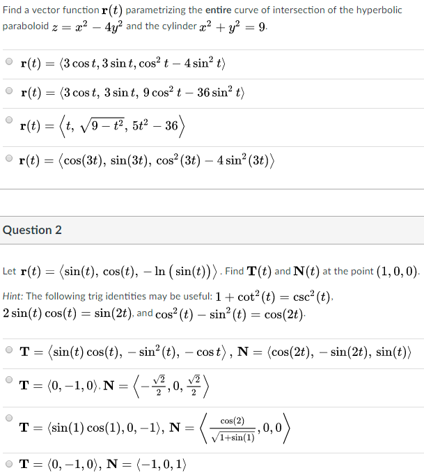 Solved Find a vector function r (t) parametrizing the entire | Chegg.com