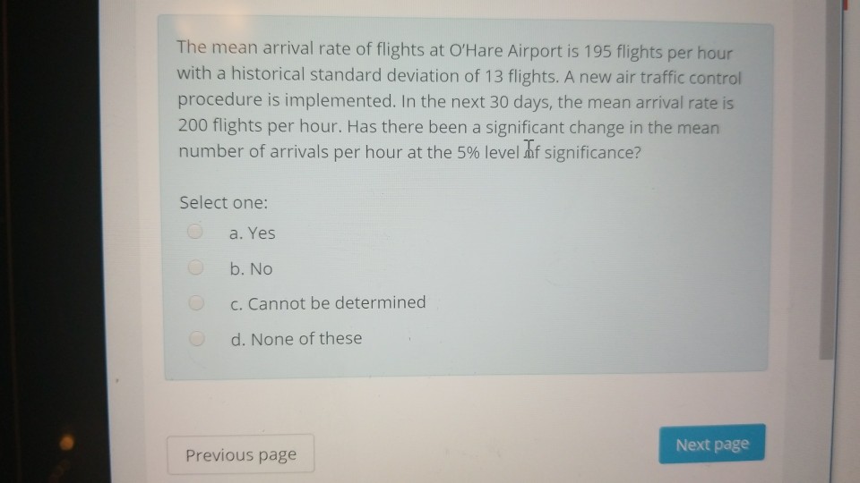 Solved The mean arrival rate of flights at O'Hare Airport is | Chegg.com