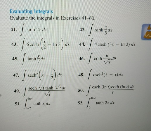 Solved Evaluating Integrals Evaluate the integrals in | Chegg.com