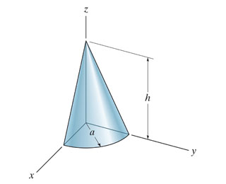 Solved Part a. Locate the centroid z¯ of the quarter-cone. | Chegg.com