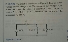 Solved The input to the circuit in Figure P 13.2-29 is the | Chegg.com