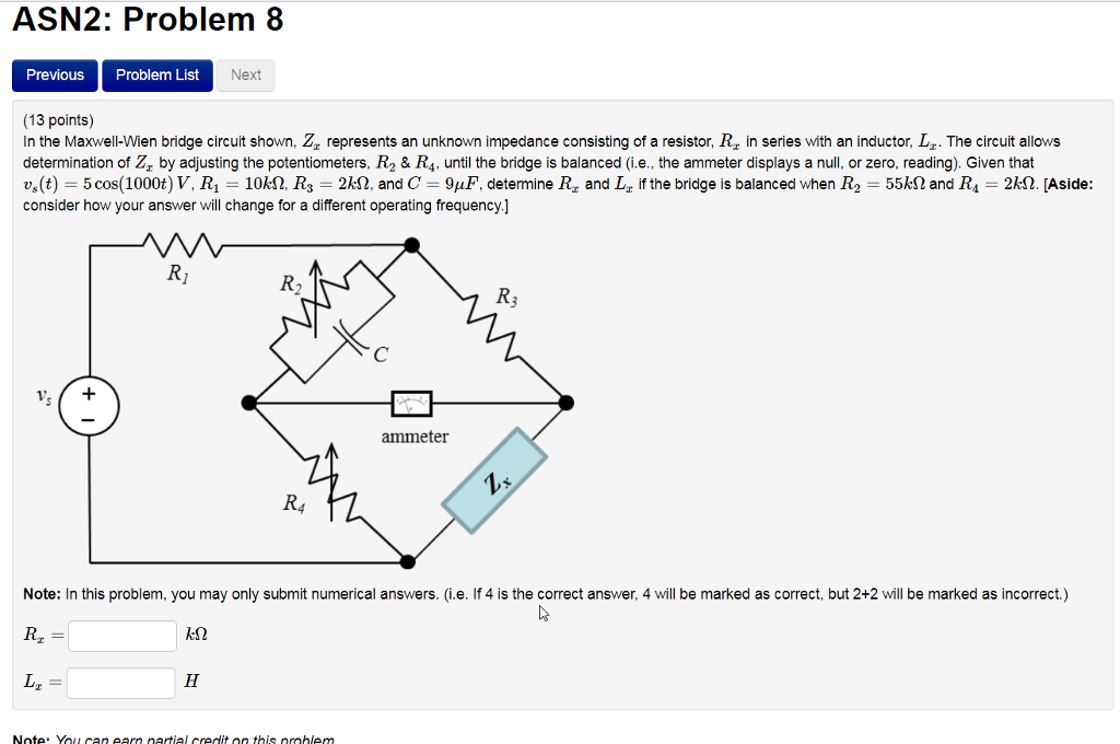 Solved ASN2: Problem 8 Previous Problem List Next (13 | Chegg.com