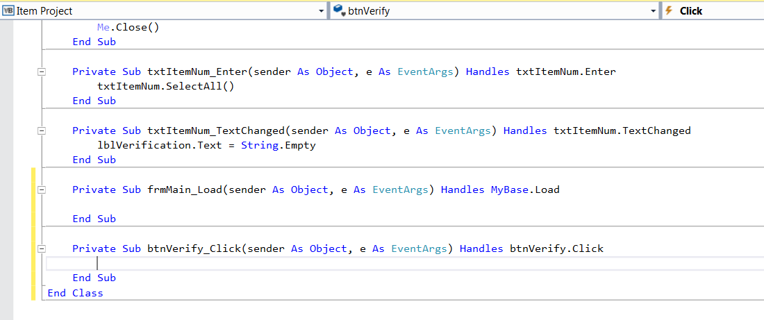Solved The btnVerify_Click procedure should determine | Chegg.com
