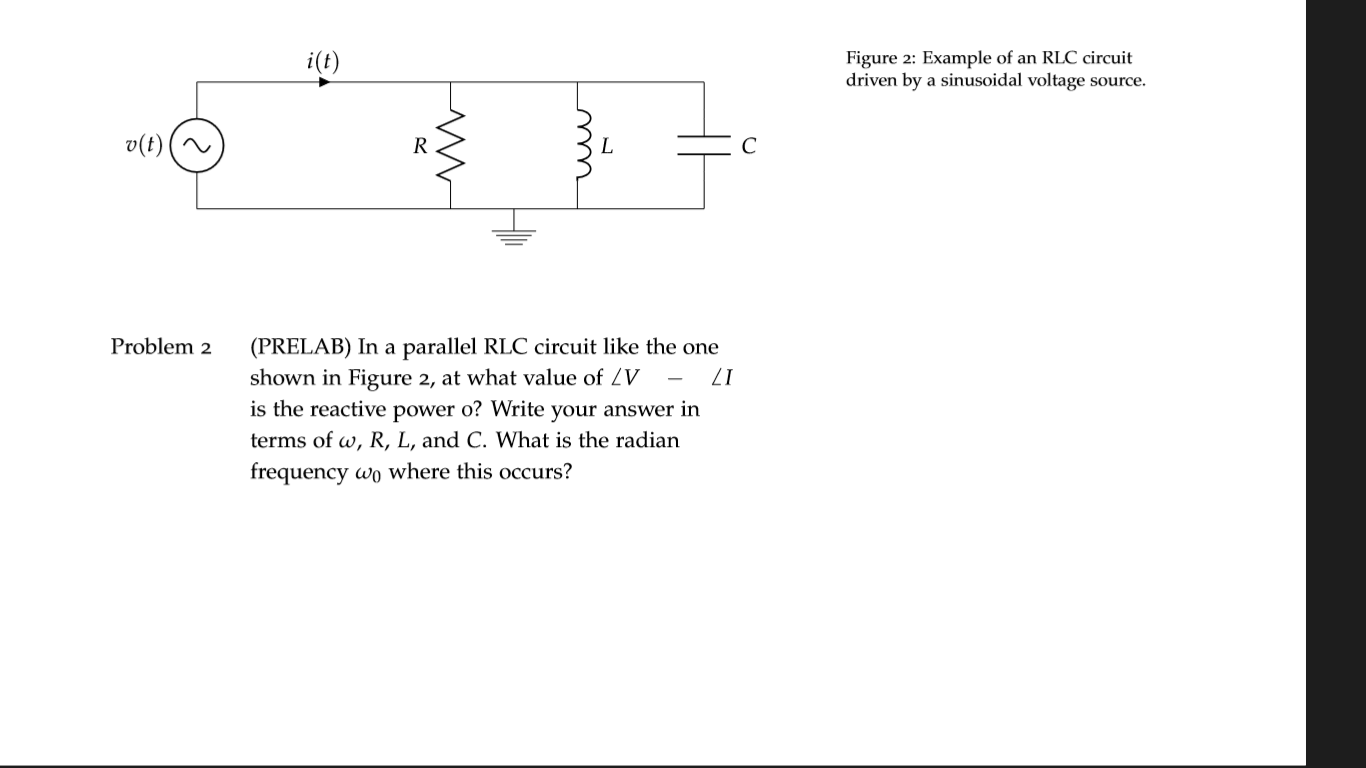 Solved Figure : Example of an RLC circuit driven by a | Chegg.com