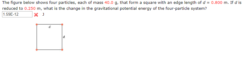 Solved The figure below shows four particles, each of mass | Chegg.com