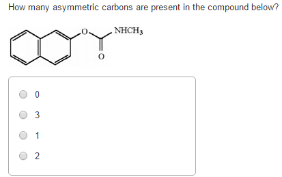 Solved How many asymmetric carbons are present in the | Chegg.com