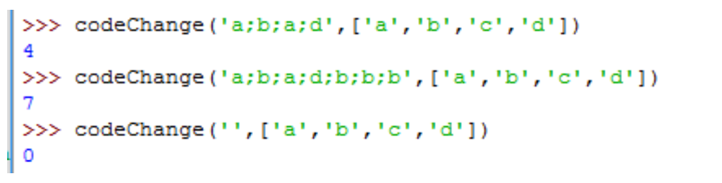 Solved Change the function codeCalc(s,n) to take s, a string | Chegg.com