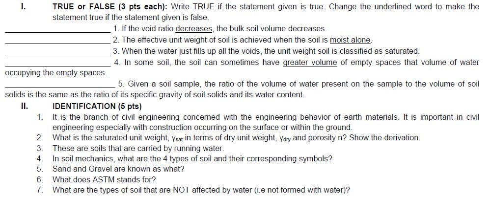 Solved TRUE or FALSE: Write TRUE if the statement given is | Chegg.com
