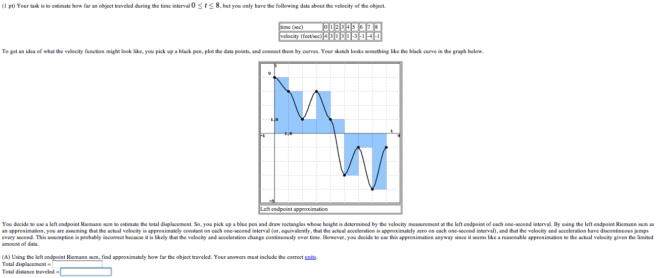 Solved Your task is to estimate how far an object traveled | Chegg.com
