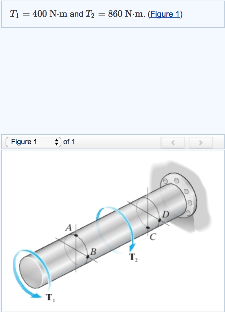 Solved Determine the magnitude of the torque at section AB | Chegg.com