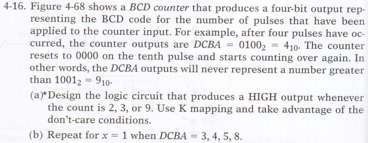 Solved Figure 4-68 shows a BCD counter that produces a | Chegg.com