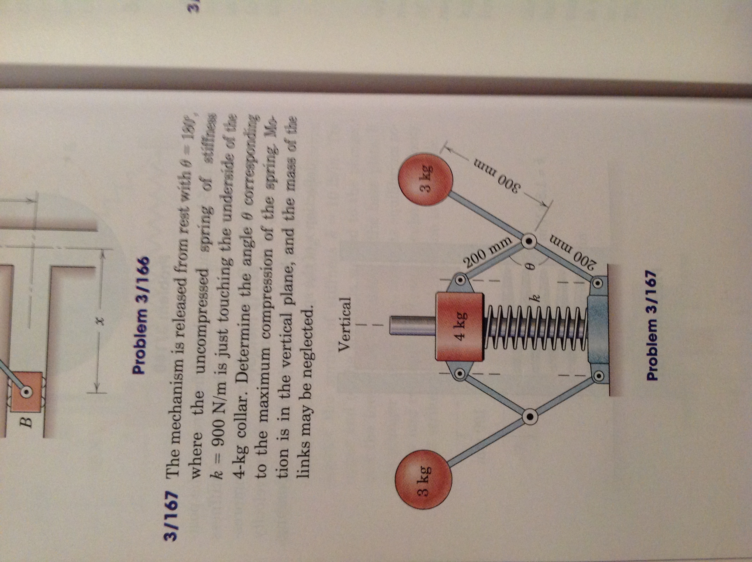 Solved The mechanism is released from rest with theta = 180 | Chegg.com