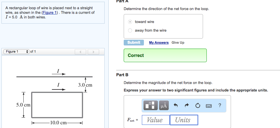 Solved Part A rectangular loop of wire is placed next to a | Chegg.com