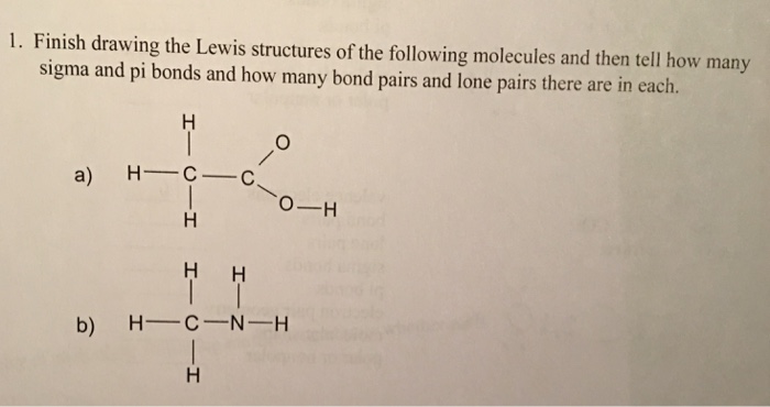 Solved Finish drawing the Lewis structures of the following | Chegg.com