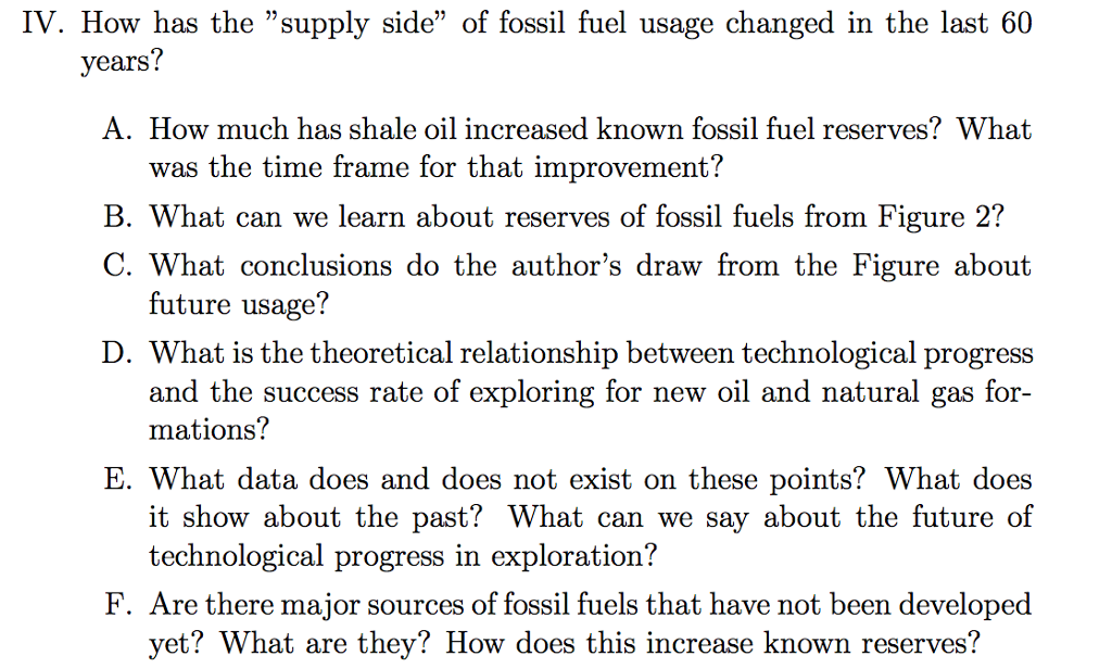 Read the article"Will We Ever Stop Using Fossil | Chegg.com