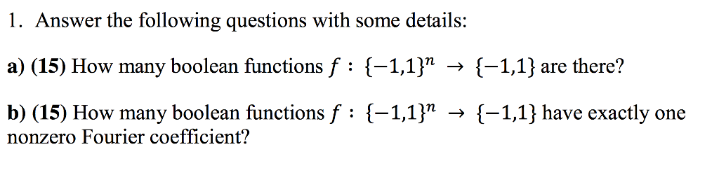 Solved 1. Answer the following questions with some details: | Chegg.com