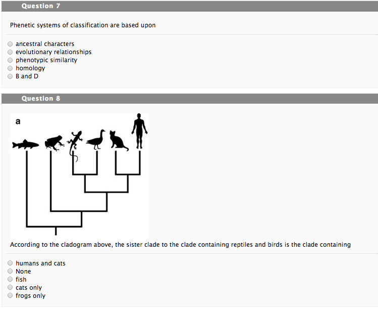 Solved Phenetic systems of classification are based upon | Chegg.com