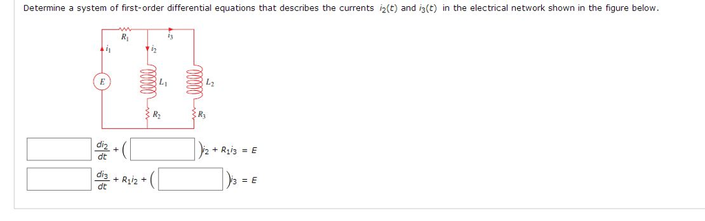 Solved Determine A System Of First Order Differential