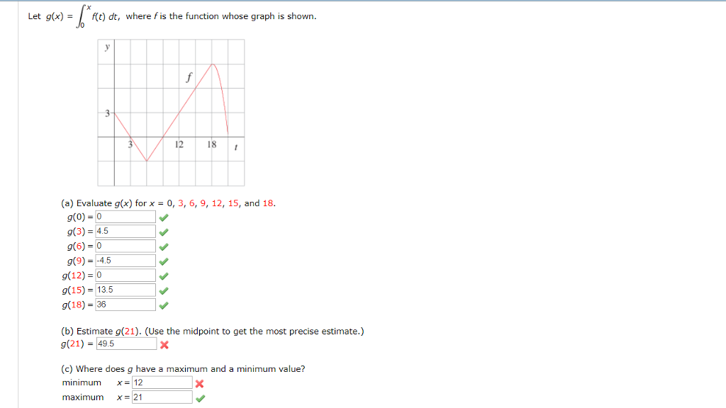Solved Let Gx X Ft Dt 0 Where F Is The Function