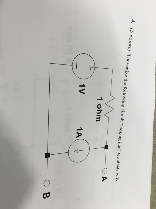 Solved Thevenize the following circuit "looking into" | Chegg.com