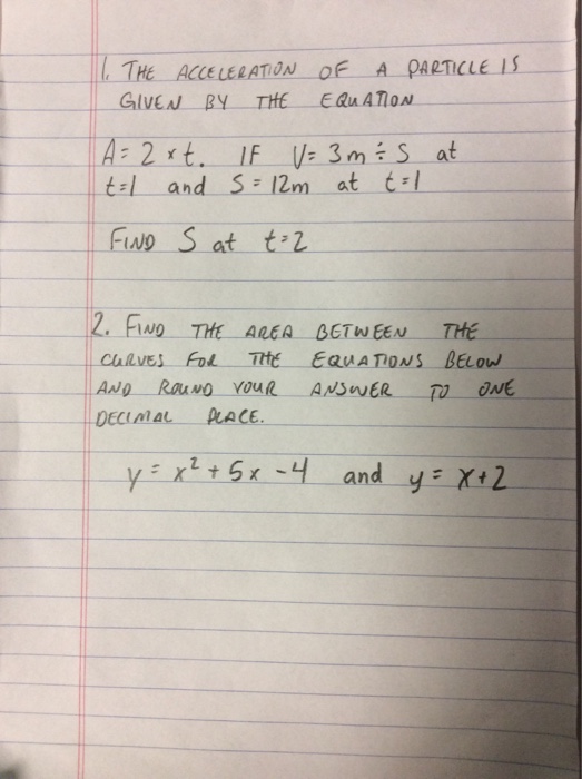 Solved The acceleration of a particle is given by the | Chegg.com