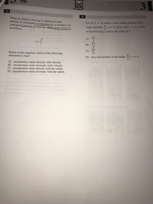 Solved When an object is moving in uniform circular motion, | Chegg.com