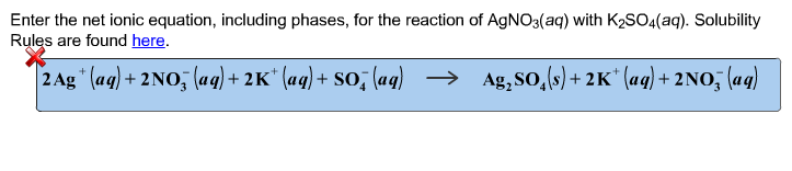 Solved Enter the net ionic equation, including phases, for | Chegg.com