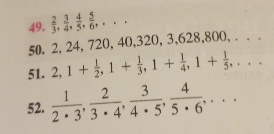 Solved 7l Finding the nth Term of a Sequence Exercises | Chegg.com