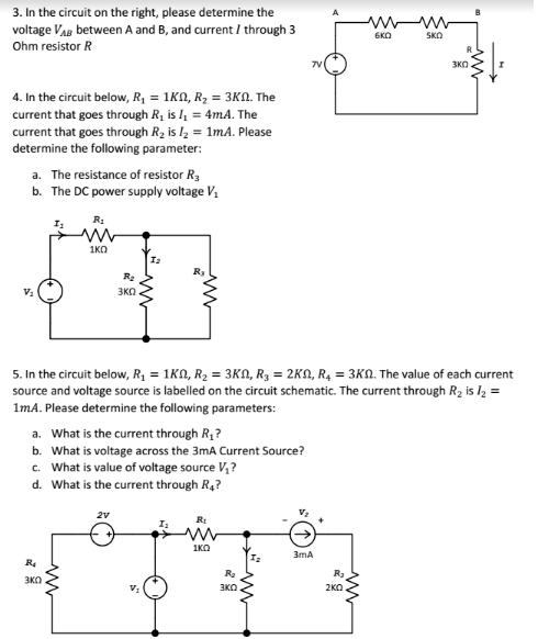 Solved 1. For each circuit below, please find the equivalent | Chegg.com