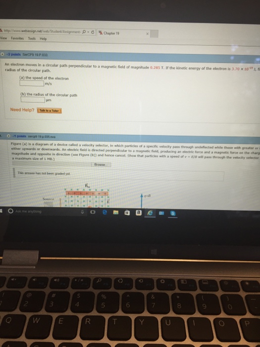 Solved An electron moves in a circular path perpendicular to | Chegg.com