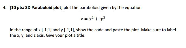 Solved In matlab write a function for the following: [3D | Chegg.com