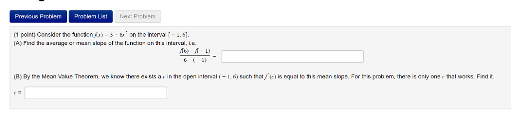 Solved Previous ProblemProblem List N Next Problem (1 point) | Chegg.com