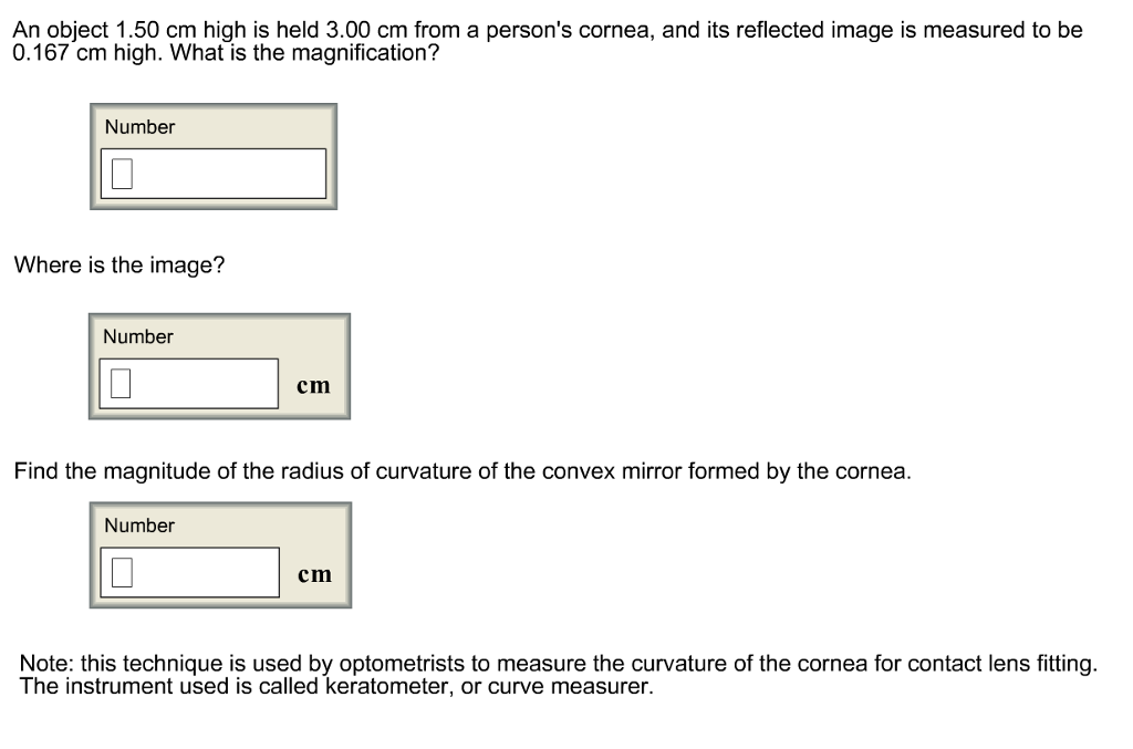 Solved An object 1.50 cm high is held 3.00 cm from a | Chegg.com