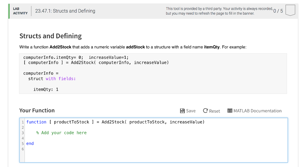 Solved This tool is provided by a third party. Your activity | Chegg.com