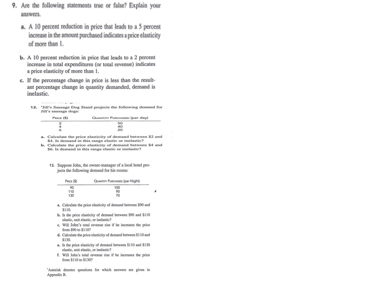 Solved 9. Are the following statements true or false? | Chegg.com