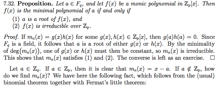 Solved Let F be a finite field of characteristic p, let a E | Chegg.com